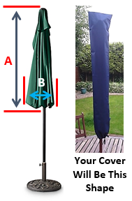 Custom-Made Outdoor Umbrella & Parasol Covers | Waterproof