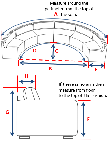 Circular Sofa Dimensions | Baci Living Room